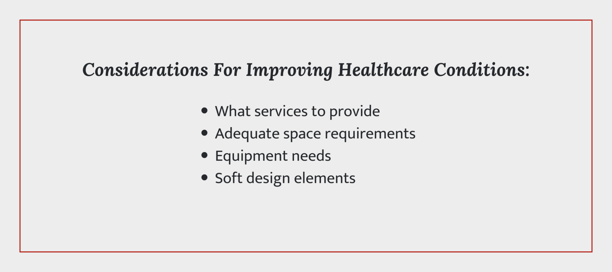 Designing for Wellness: Key Considerations for Healthcare Spaces in ...